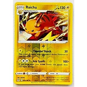 Pokemon - Raichu 053/196 - Lost Origin - Reverse Holo Foil Card
