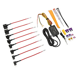 Cam Hardwire Kit with Overheating Protection for Mirror Cam GPS Radar Detector - Secure and Reliable Power Connection (Type C)
