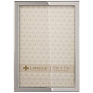 Lawrence Frames 710657 Silver Standard Metal Picture Frame, 5 by 7-Inch