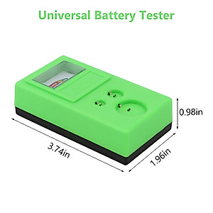 Rongon Button Cell Battery Tester Portable Button Battery Checker1.5v 3v Small Battery Tester Meter Tool for LR44 CR2032 CR2025 Button Cell