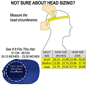 DALIX Captain Hat Sail Baseball Cap Navy Boating Men Women in Royal Blue