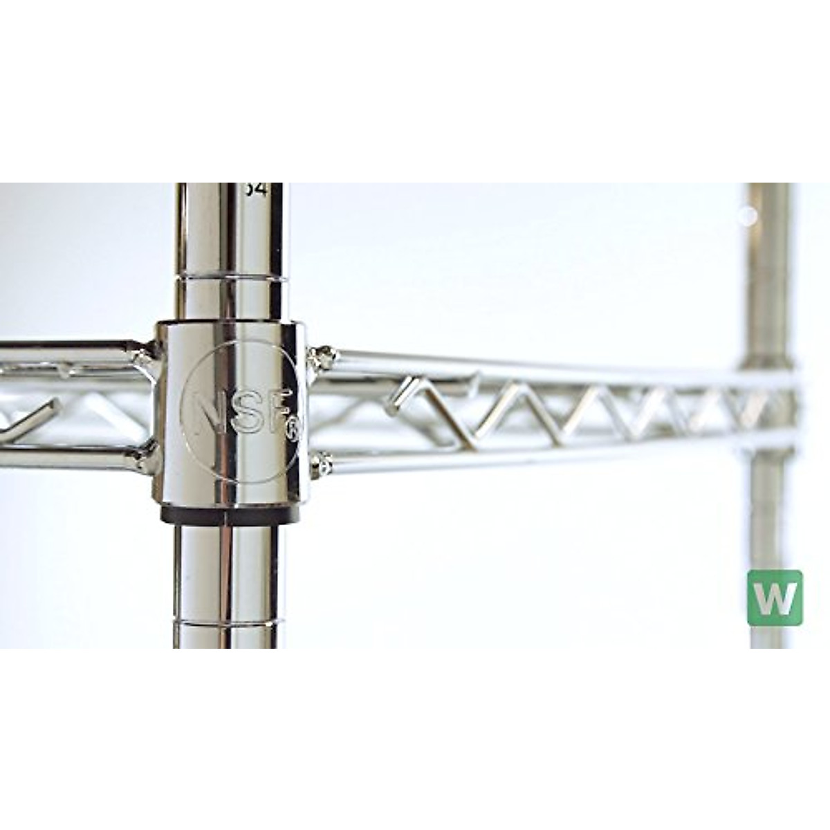 Commercial Chrome Wire Shelving 14 x 48 - NSF (2 Shelves)