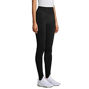 Cuddl Duds ClimateRight Women's Stretch Fleece Base Layer Legging - High Rise Waist - S Black