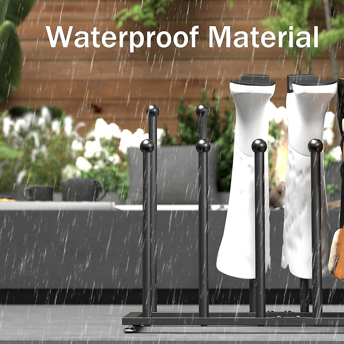 SINKHANUN Boot Rack Shoe Organizer - Stainless Steel Boot Organizer for Tall Boots, Rain Boot for Entryway, Closet Floor