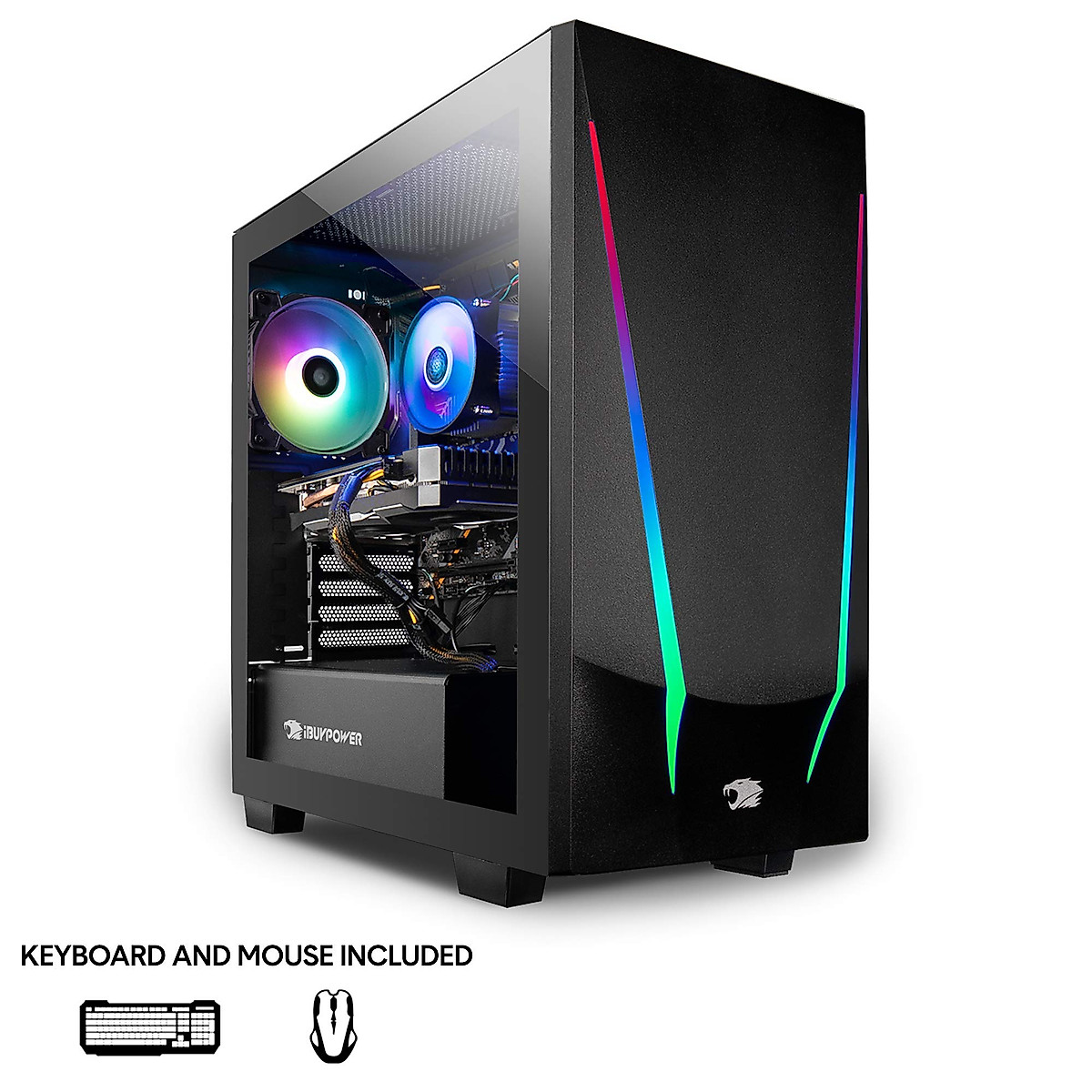 iBUYPOWER Pro Gaming PC Computer Desktop Trace 4 93G730 (AMD Ryzen 5 3600 3.6GHz, NVIDIA GeForce GT 730 2GB, 8GB DDR4 RAM, 240GB SSD, WiFi Ready, Windows 10 Home)