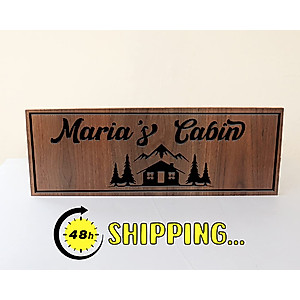 Customized Wooden Sign - Farmhouse Decor - Housewarming Gift - Cabin Sign - Rustic Decor - Mountain Home - Wedding Gift - Birthday Gift - Personalized Gift - Anniversary Gift - Last Name Sign - Garden Decor