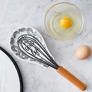 Yoeuen Green Ceramic Spoon Rest for StoveTop, 5.5inch Spoon Holder for Kitchen Counter Heat-Resistant, Classic Style Large Utensil Rest for Spatula, Spoons or Tongs, 1pcs