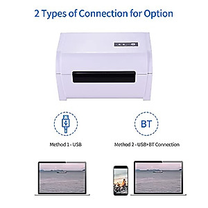 XXXDXDP Thermal Label Printer for 4x6 Shipping Package Label Maker 160mm/s High Speed Thermal Sticker Printer Max.110mm Paper Width