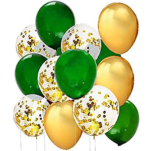 Graduation Decorations USF Green Gold 2023/Green Gold Balloons/Green Grad/Green Gold Party Decorations for Birthday Party Summer Bridal Shower Decorations//St. Patrick’s Day Decorations