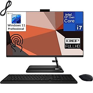 Lenovo IdeaCentre AIO 3 27" Touchscreen FHD Business All-in-One Desktop Computer, 13th Gen Intel 10-Core i7-13620H, 64GB DDR4 RAM, 4TB PCIe SSD, WiFi 6, Bluetooth 5.1, Keyboard & Mouse, Windows 11 Pro