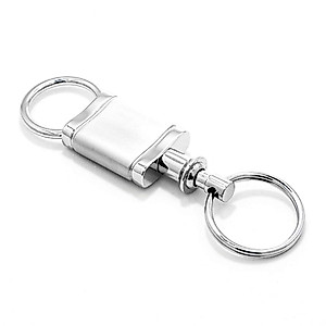 Honda H on Satin-Chrome Valet Keychain - Officially Licensed