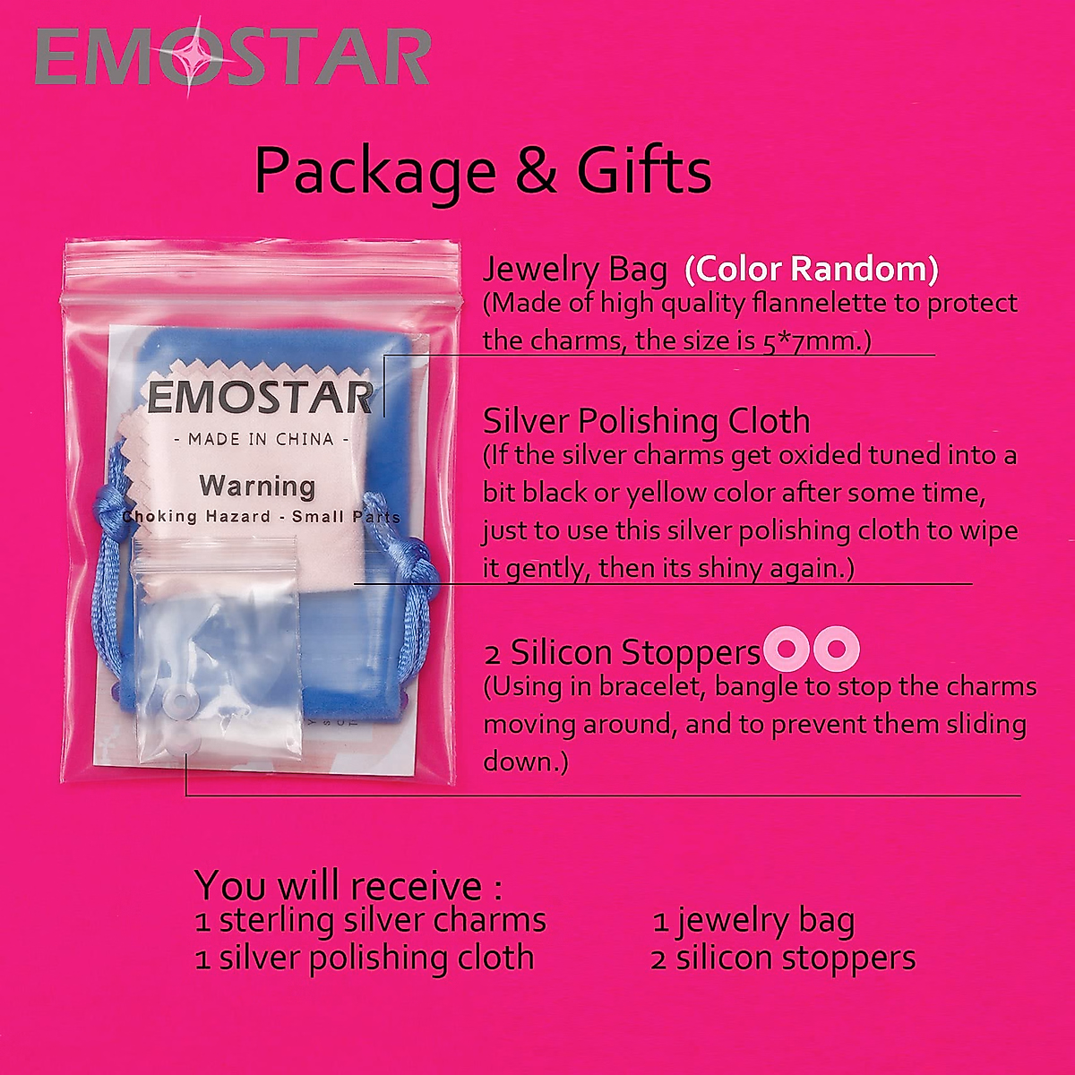 Nana Heart Dangle Charms, I Love You Nonna Charms Pave CZ Grandmother Pendant in 925 Sterling Silver, fits Pandora Bracelet Necklace, Gifts for Nanny/Grandma/Christmas