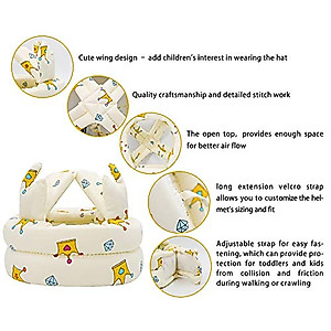 Bellady Infant,Toddler & Baby Child Helmet Cushion Bonnet, Horns_Crown