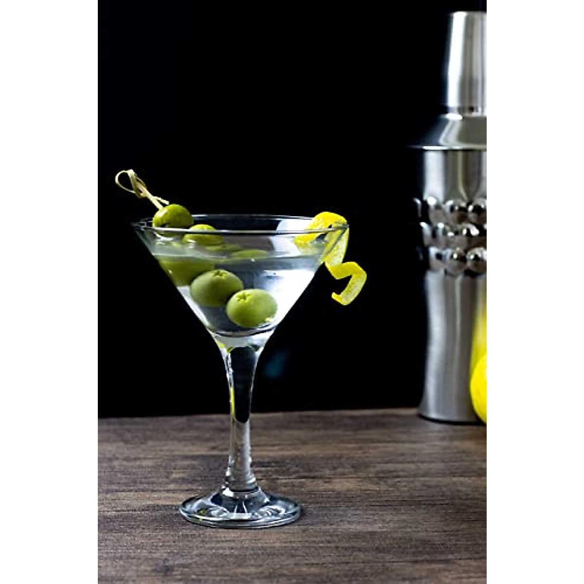 epure Milano Collection 8 Piece Stemmed Martini Glass Set - For Drinking Martinis, Manhattans, Vodka, Gin, and Cocktails (Martini Glass (6 oz))