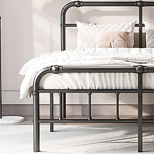 Bedella California King Bed Frames with Headbaord and Footboard, 18 Inches High, Heavy Duty 3500lbs Steel Slats Support, Easy to Assemble, Noise Free, No Box Sprig Needed