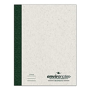 ROARING SPRING Recycled Composition Book, 9 3/4" x 7 1/2" (77270), Gray Kraft, Single Notebook, (ROA77270)