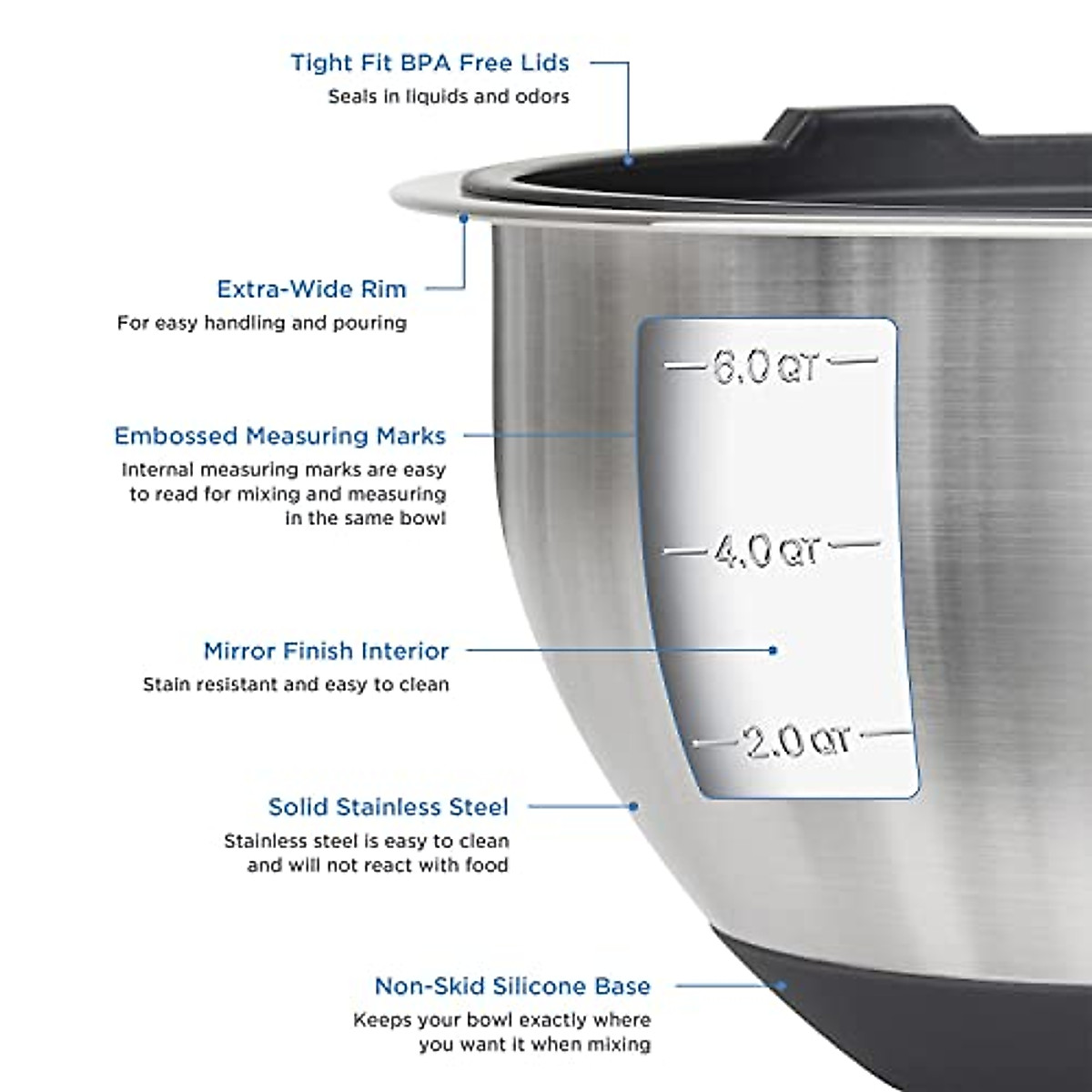 Viking 10-Piece Stainless Steel Bowl Set