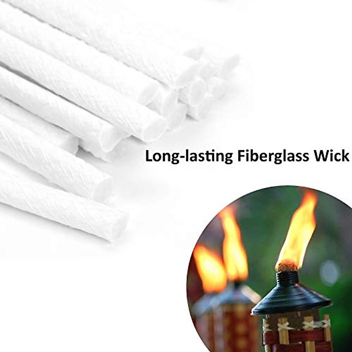 Torch Replacement Canisters Set, AWSOM Bamboo Torch Fuel Can,Long-Last, Easy Refill for Tiki Outdoor Bamboo Torch,Tabletop Torch Canister 12fl.oz, 4 PACK