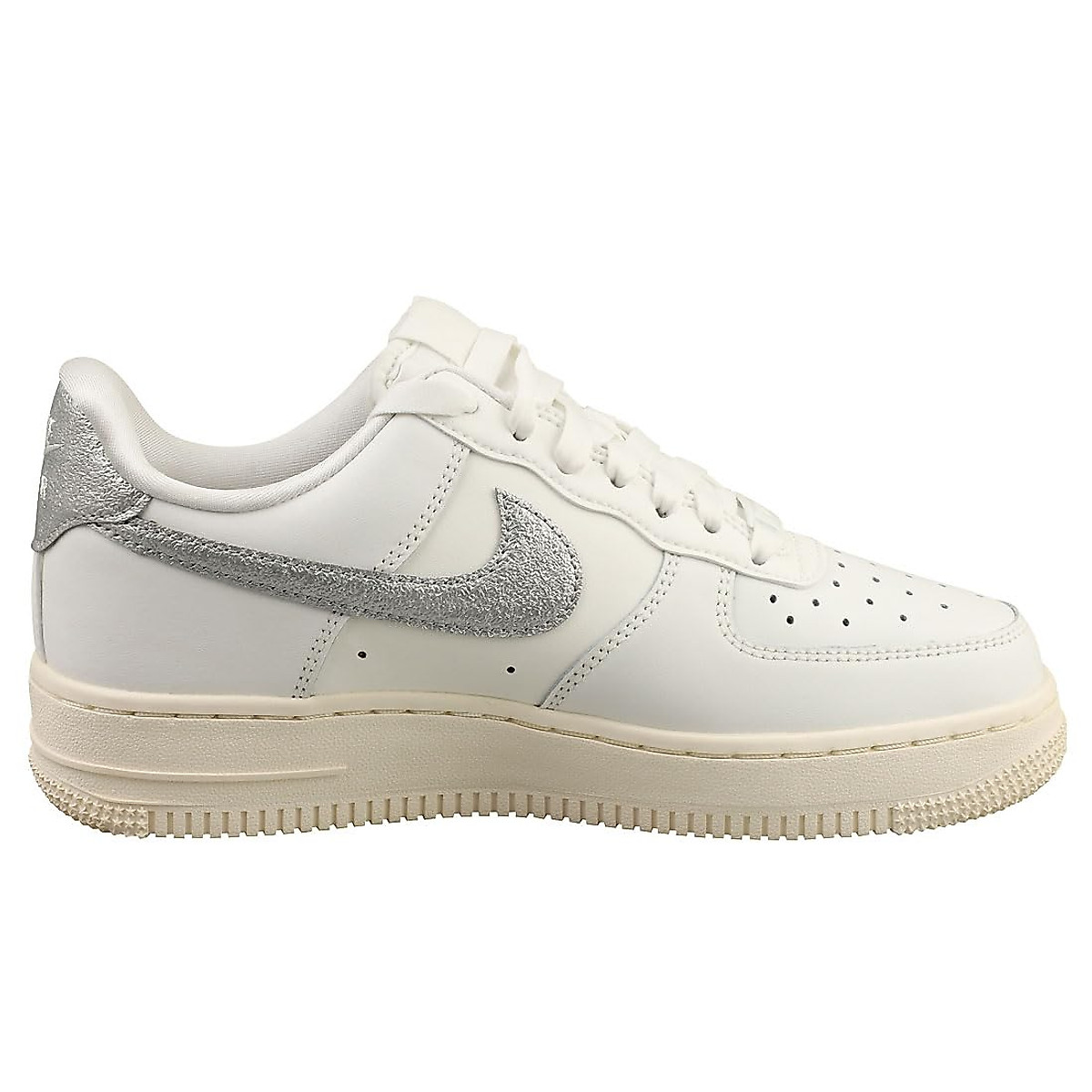 Nike Air Force 1 Womens ESS TRND Summit White/Metallic Silver Size 6.5