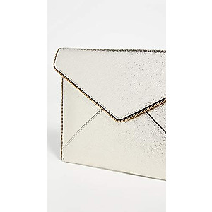 Rebecca Minkoff Women's Leo Clutch, Champagne, Gold, Metallic, One Size