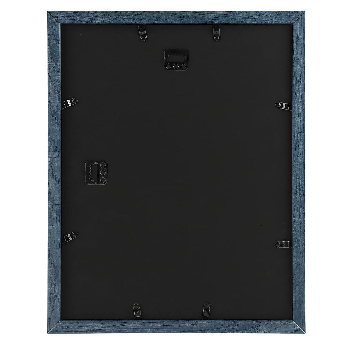 Golden State Art, 11x14 Picture Frames with Mat for 8x10 or 11x14 Photo, Composite Wood Glass Frame for Wall (Blue, 2 Pack)