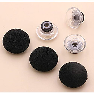 Eartip Kit Replacement for Plantronics Voyager Legend Bluetooth Headset, Medium Size Earbuds Ear Gels Tips and Foam for Voyager Legend / 5200 Earphone [ 3 Pack ] (Medium Clear)