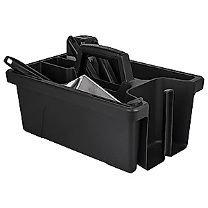 Blackstone 5556 Open Griddle Caddy Tool Box with Handle and Two Compartments Heavy Duty Saving Outdoor Grill BBQ Accessories, Portable Convenient Storage Cooking Space Organizer, Black