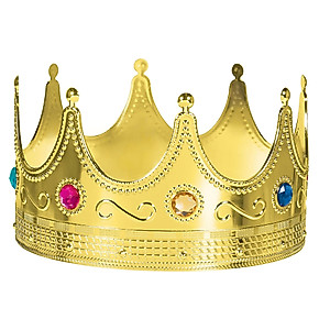 Luxurious Gold Royal Crowns - 0.75" x 8" (1 Pc) - Perfect for Parties, Regal Decor & Royalty-Themed Events