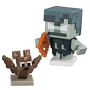 Treasure X Minecraft Caves & Cliffs Cave Adventure Pack. Mine, Discover & Craft with 16 Levels of Adventure, Mine & Craft Character & Mini Mob to Collect. Will You find The Real Gold Dipped Treasure?