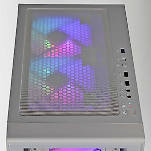 ViprTech.com Icefall Gaming PC Desktop Computer - AMD Ryzen 5 (12-LCore), RTX 2060 Super 8GB, 16GB DDR4 RAM, 128GB NVMe SSD, 1TB HDD, VR-Ready, Streaming, Editing, RGB, WiFi, Warranty