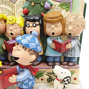 Enesco Jim Shore Peanuts Christmas Storybook Figurine 7.5" Multicolor