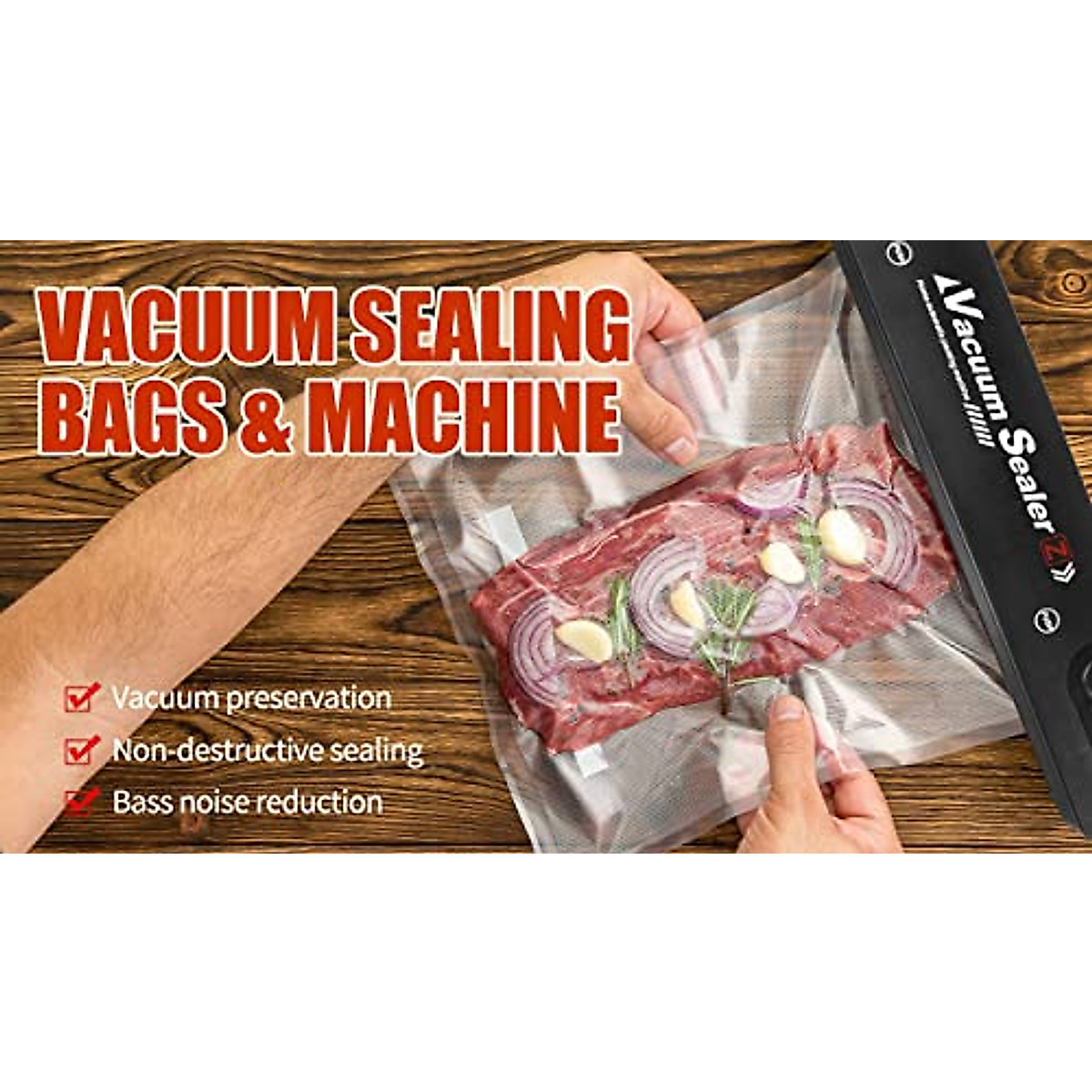 Ancsi's Shop Vacuum Sealer Bags 80"x20' (3 rolls) for Food Saver, Seal a Meal, Weston. Commercial Grade, BPA Free, Heavy Duty, Great for vac storage, Meal Prep or Sous Vide