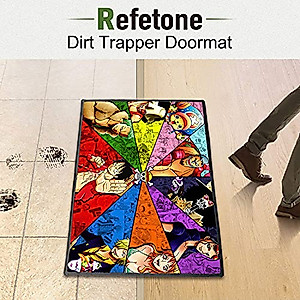 Anime Rug Popular Anime Area Rugs Slip Stain Resistant Soft Carpet for Boys Girls Gaming Desk Home Decor Non-Slip Doormats (16x24 Inches)