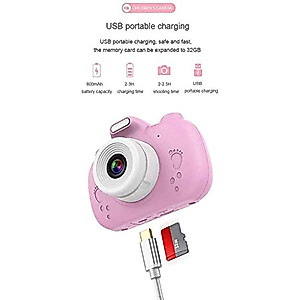 LKYBOA Kids Camera, Digital Video Camera Gifts for Boys and Girls, Toddler Video Recorder Mini Rechargeable and Shockproof Camera (Color : Green)