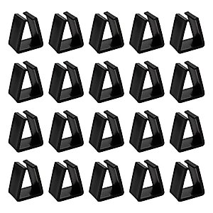 Risbay Outdoor Furniture Clips Patio Sofa Clips,Rattan Furniture Clamps Wicker Chair Fasteners,Sectional Sofa Furniture Chair Clips,Black,Pack of 20