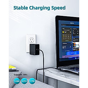 Charger for Asus Laptop, (Safety Certified by UL), Round Power Connector, 65W, 45W, 33W