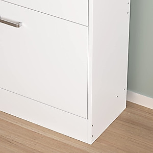 FUFU&GAGA Shoe Cabinet with 2 Flip Drawers for Entryway, Modern Shoe Storage Cabinet, Freestanding Shoe Rack Storage Organizer (23.6”W x 9.4”D x 31.4”H)(White)