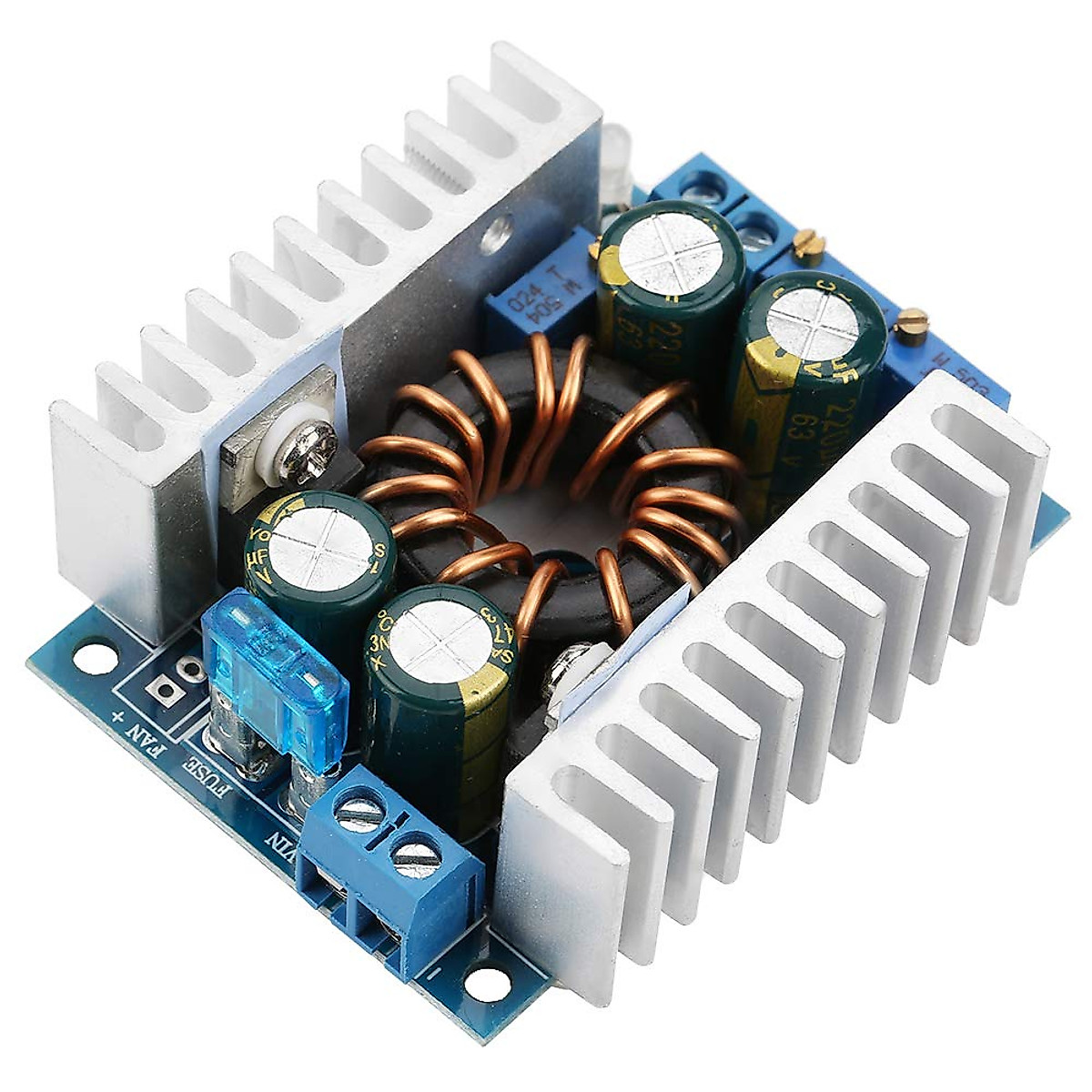 DC Boost Converter, DC-DC Step Up Converter Board 10-32V to 12-60V Voltage Regulator Booster Module Adjustable Voltage Step Up Power Supply Module