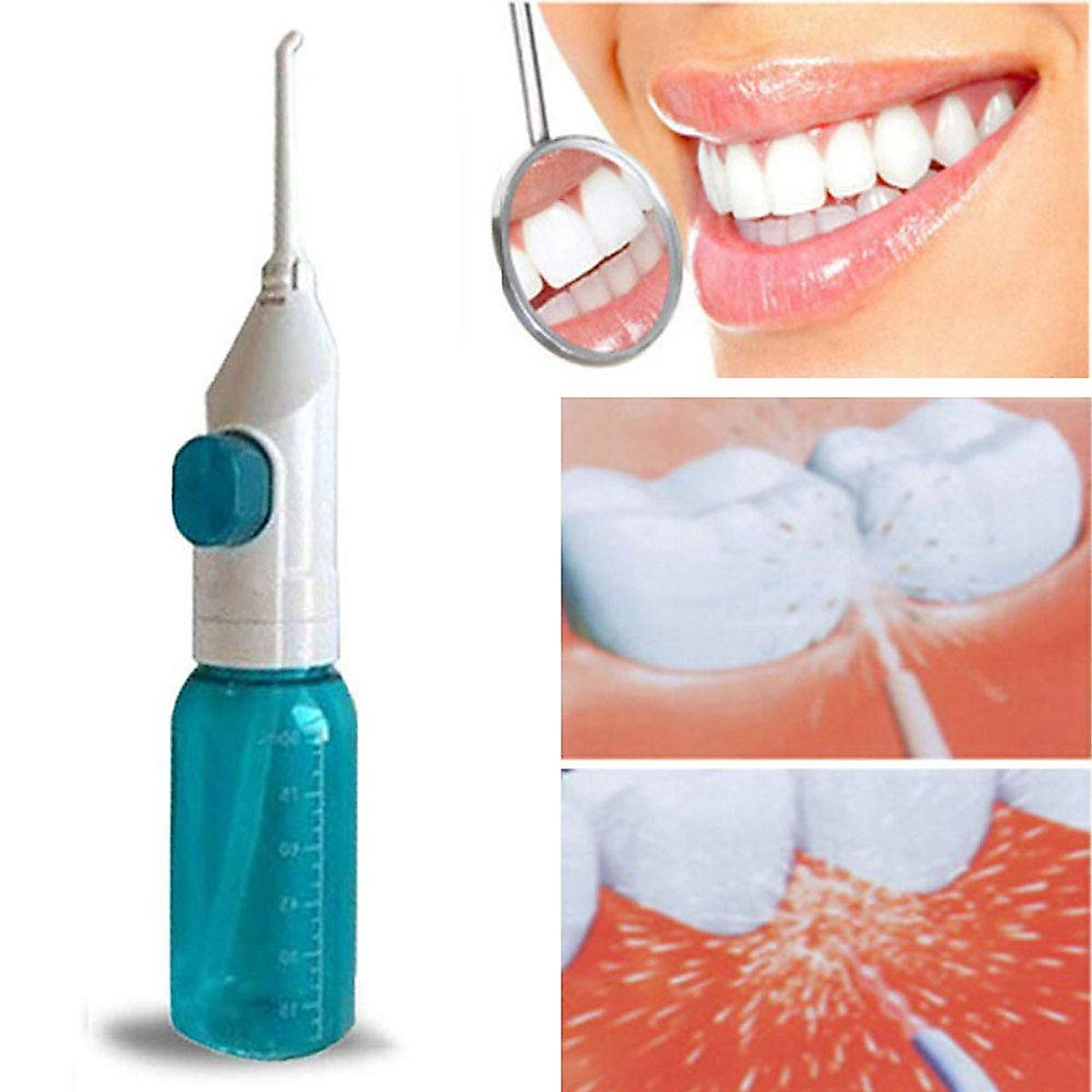 Portable Liquid Flosser, Cordless Travelling Liquid Jet Air Technology Dental Oral Irrigator or Air Flosser Liquid Pick for Teeth Cleaning