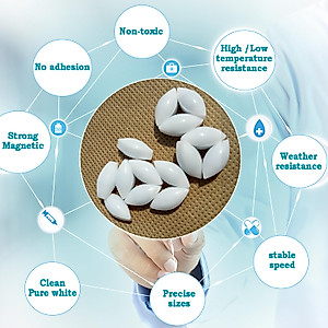 Magnetic Stirrer Stir Bar PTFE Magnetic Mixer Stir Bars (7x15mm, Olive Shape, 10pcs)