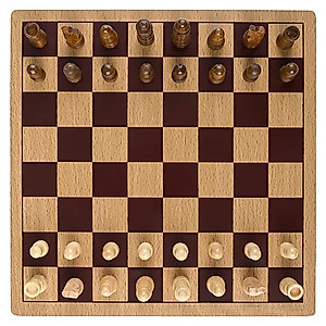The Dreidel Company Classic Wooden Board Games, Great for Prizes, 10" (10" Wooden Checkers)