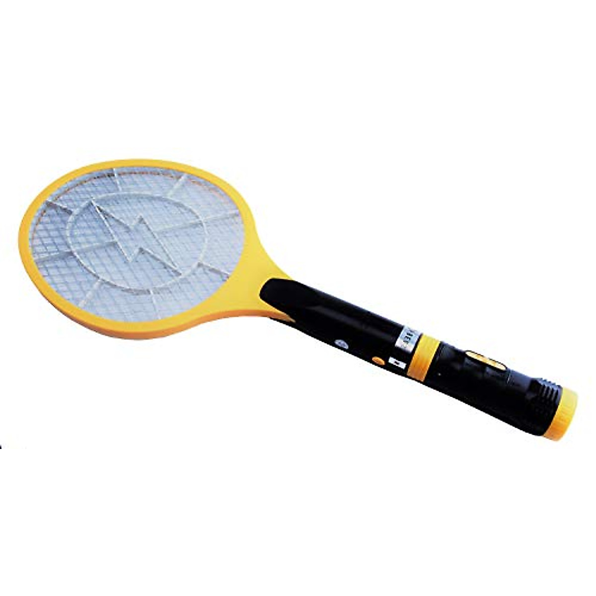Beastron Bug Zapper Electric Fly 3000V USB Rechargeable, Mosquito Racquet Killer Racket with LED Light & 2 Layer Mesh (Large Size), yellow