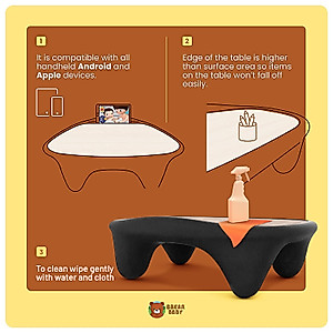 Bbear Baby Children's Table - Perfect for Play, Classroom Table, Toddlers and Childrens Table, Indoor Outdoor Play Table, Designed for Age 0-5, Black