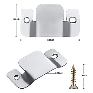 SONGTIY 8PCS Sectional Couch Connectors Furniture Connector, Premium Metal Sofa Interlocking Sofa Connector Bracket with Screws, Suitable for Loveseat