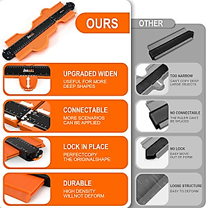 Lenski Gifts for Dad, Stocking Stuffers for Adults Men, Connectable Contour Gauge Tools for Men, Mens Gifts Ideas for Christmas, Dad Gifts for Men Who Have Everything, Cool Stuff Gadgets for Men