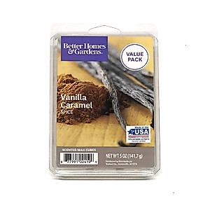 Better Homes and Gardens Vanilla Caramel Spice 5 ounce Scented Wax Cubes