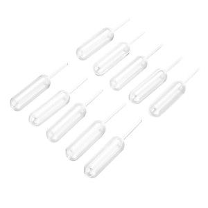 UUYYEO 100 Pcs 4ml Mini Plastic Pipettes Small Sauce Squeeze Droppers Cupcake Shots Liquid Infusers Injectors Dropping Pipettes Eye Dropper Pipettes