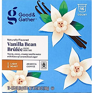 Granny's Pantry Good and Gather Naturally Flavored Single Serve Coffee Pods Bundle of 4 Limited Edition Flavors Cinnamon Vanilla Toasted Almond Caramel Salted Carmel and Vanilla Bean Brulee Fair Trade Certified,16 Count(Pack of 4)
