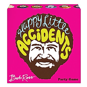 Big G Creative: Bob Ross Happy Little Accidents Game, Social Party Game for Friends and Family, 15 Minute Play Time, for 3 to 6 Players, Ages 10 and up