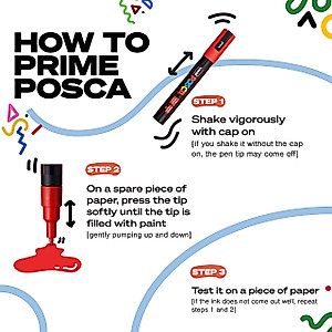 Posca Acrylic Paint Marker, Medium, Black